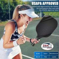 China Rectangular Shape Pickle Ball Rackets , Womens Pickleball Paddles 16mm for sale