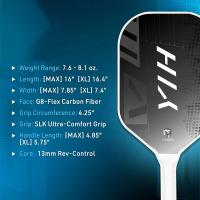 China Beginner's Pickleball Paddle T700 Carbon Fiber Racket with XL Size and USAPA Approval for sale