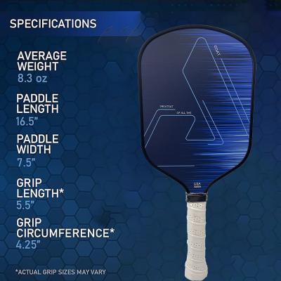 China 225 /-5g JOOLA Pickleball Paddle Raw T700 Carbon Fiber Surface with Elongated Handle for sale