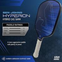 China 225 /-5g JOOLA Pickleball Paddle Raw T700 Carbon Fiber Surface with Elongated Handle for sale