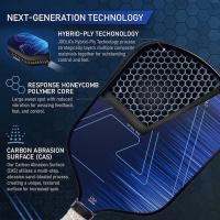 China 225 /-5g JOOLA Pickleball Paddle Raw T700 Carbon Fiber Surface with Elongated Handle for sale