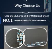 China 16mm Thickness PP Core Black Pickleball Paddle featuring Racing Carbon Fiber Surface for sale