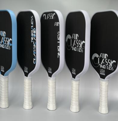 China 419cm Classic Timeless Graphite T700 3K Carbon Fiber Surface PP Core Black Pickleball Paddle for sale