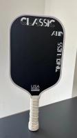 China 419cm Classic Timeless Graphite T700 3K Carbon Fiber Surface PP Core Black Pickleball Paddle for sale