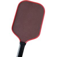 China Graphite Kevlar Core Pickleball Paddle 16mm Red Paddle Ball Rackets With Hot Press End for sale