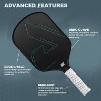 China 230g PP Honeycomb Core Pickleball Paddles With Cold Cut Graphite T700 Carbon Fiber for sale