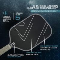 China JOOLA Gen3 Graphite Black Pickle Ball Racket16.5''*7.5'' Carbon Fiber Pickleball Paddle for sale