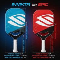 China Edgeless Design Carbon Fiber Pickleball Paddle for Training Kevlar Core 20mm Thickness for sale