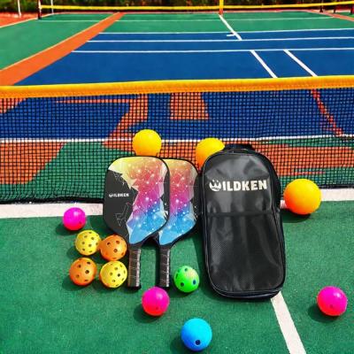 China 220g Fiberglass Pickleball Paddles Sets With 2 Paddles 4 Balls / 1 Bag USAPA Approved for sale
