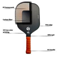 China Customized Competition Pickleball Paddle Carbon Fiber USAPA Approved for sale