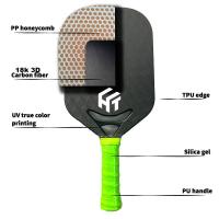 China Bezel Less Thermoformed Pickleball Paddles Carbon Fiber Length 42*19.8*1.4cm for sale