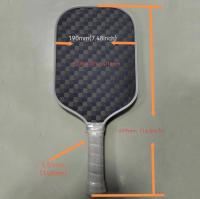 China Thermoformed Carbon Fiber Pickleball Paddle Red Aramid Fiber Pickleball Paddle for sale