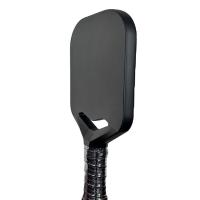 China Black Composite Pickleball Paddles 16mm PP Honeycomb Pickleball Paddle for sale