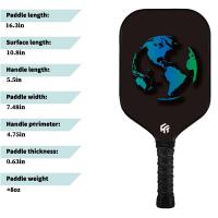 China USAPA Approved Carbon Fiber Pickleball Paddle Set 3k Hot Pressed 415*190*16mm for sale