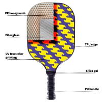 China Professional Glass Fiber Pickleball Paddle with USAPA Approval and PP Honeycomb Core for sale