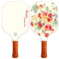 China PP Honeycomb Core Fiberglass Pickleball Paddles Heavy Silicone Handle USAPA Standard for sale