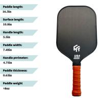 China PP Honeycomb Core Custom Pickleball Racket Carbon Fiber Thermoformed T700 Pickleball Paddles for sale