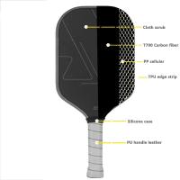 China 230g Carbon Fibre Pickleball Paddle 16mm T700 With Honeycomb Core for sale