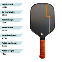 China 230g±10g Weight Frosted Pickleball Paddle with Custom Logo and Thermoformed Design for sale
