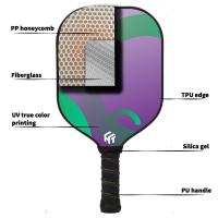 China Custom Graphite Carbon Glass Fiber Pickleball Paddle Perfect for All Levels of Play for sale