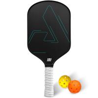China T700 Carbon Fiber Black Pickleball Paddle with PP Honeycomb Core and Frosted Surface for sale