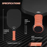 China 3k Frosted Surface Carbon Fiber Pickleball Paddle OEM ODM For Outdoor Sports Fitness for sale