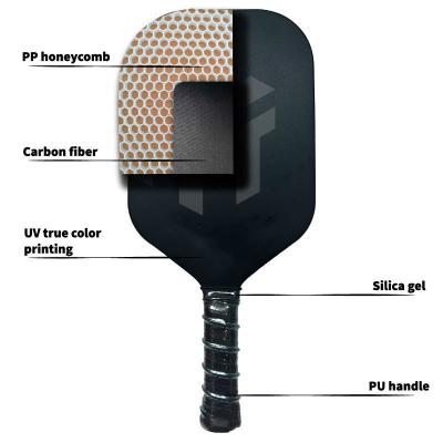 China Customized USAPA Standard T700 Carbon Fiber Pickleball Paddle with Thermoformed Design for sale