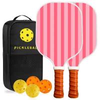 China 16mm T300 Pickleball Paddle Set Custom Logo With Bubble Bag Packaging for sale