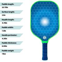 China Light Glass Carbon Fiber Pickleball Racket Set 2 Rackets 4 Balls USAPA PP Honeycomb Core for sale