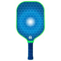 China Light Glass Carbon Fiber Pickleball Racket Set 2 Rackets 4 Balls USAPA PP Honeycomb Core for sale