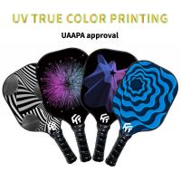China Light Glass Carbon Fiber Pickleball Racket Set 2 Rackets 4 Balls USAPA PP Honeycomb Core for sale