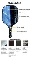 China Professional Grade Pickleball Paddles for Match Practice 5-80 Age Group Custom Design for sale