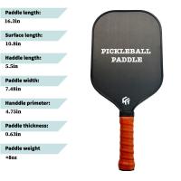 China 41.8mm T700 3K Twill Woven Carbon Fiber Pickleball Paddle with Noise Reduction Design for sale
