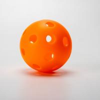 China PE Integrated Seamless Indoor And Outdoor Pickleballs Elastic TPE Pickleball 74mm 26g 40 Holes for sale