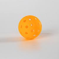 China PE Integrated Seamless Indoor And Outdoor Pickleballs Elastic TPE Pickleball 74mm 26g 40 Holes for sale