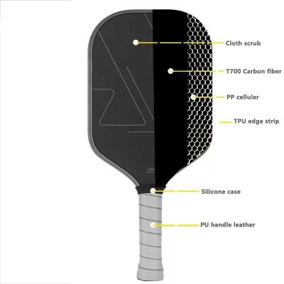 China USAPA Approved Polypropylene Honeycomb Core Pickleball Paddle 16mm for sale