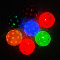 China 74mm Length Outdoor Pickleball Balls With PE Super Hard Injection / 40 Hole Diameter for sale