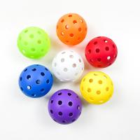 China 74mm Length Outdoor Pickleball Balls With PE Super Hard Injection / 40 Hole Diameter for sale