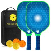 China Graphene Glass Fiber Pickleball Paddle with Customized Design and Carbon Fiber Sleeve for sale
