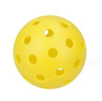China Outdoor Yellow 40 Hole Pickleball Balls Outdoor 74mm PE Material USAPA Approved for sale