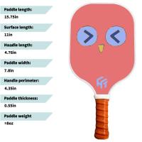 China Graphite Fiberglass Pickleball Paddle Set For Novice Practice 40*20*1.4 USAPA Certified for sale