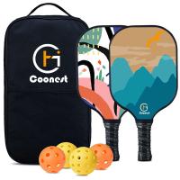 China ODM Carbon Fiber Surface Pickleball Paddle Custom Logo Pickleball Racquet Set for sale