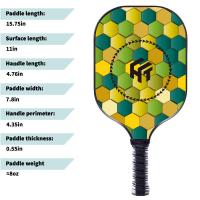 China Custom Pickleball Paddle with Graphite Carbon Fiber and Honeycomb Core USAPA Approved for sale
