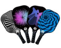 China 200-230g Weight Pickleball Paddle Set with Glass Fiber Frosted Surface and PP Core for sale