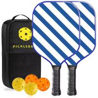 China Fiberglass Graphite Carbon Fiber Glass Pickleball Paddle with Custom Frosted Panel for sale