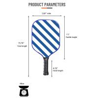 China Fiberglass Graphite Carbon Fiber Glass Pickleball Paddle with Custom Frosted Panel for sale