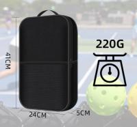 China Black Pickleball Paddle Bag Waterproof Oxford Cloth Bag For Outdoor Activities for sale