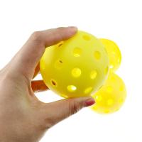 China 74mm Yellow Pickleball Balls Outdoor High Elasticity With 40 Holes USAPA Approved for sale