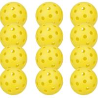 China 74mm Yellow Pickleball Balls Outdoor High Elasticity With 40 Holes USAPA Approved for sale