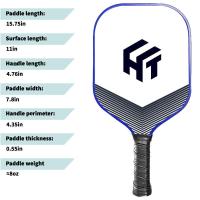 China 10mm PP Honeycomb Core Graphite Carbon Fiber Pickleball Paddle Length cm 40*19.8*1.4 for sale